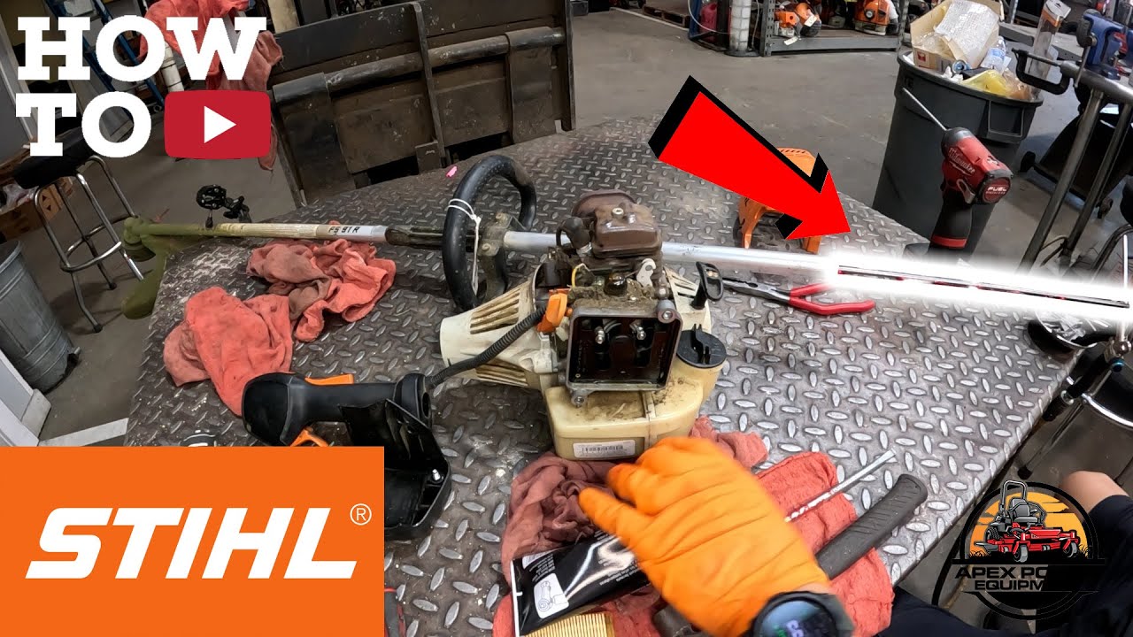 How-to replace the driveshaft on a Stihl line trimmer (FS91,FS111,FS131 ...