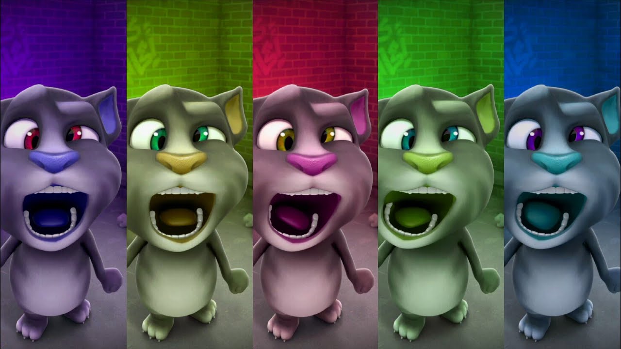 MY Talking Tom Colors Gameplay 🍒🤪🌶️🍇🍉 - YouTube
