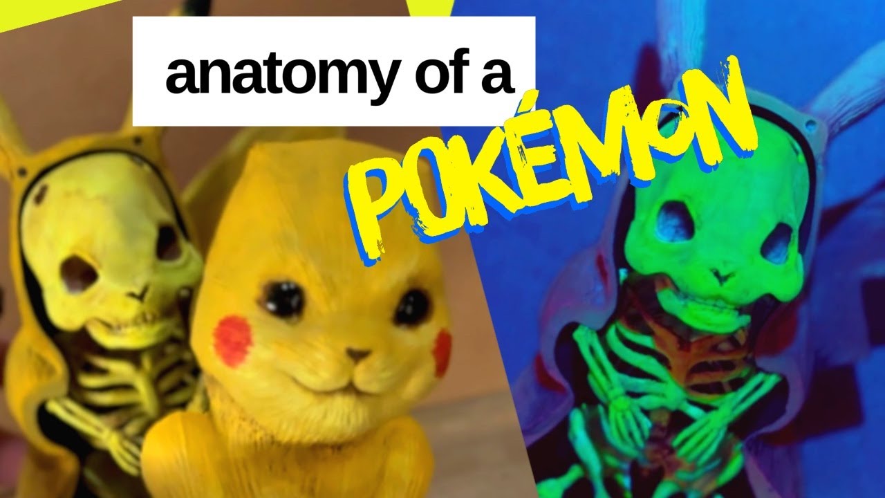 Painting a 3D printed Pikachu with skeleton - YouTube