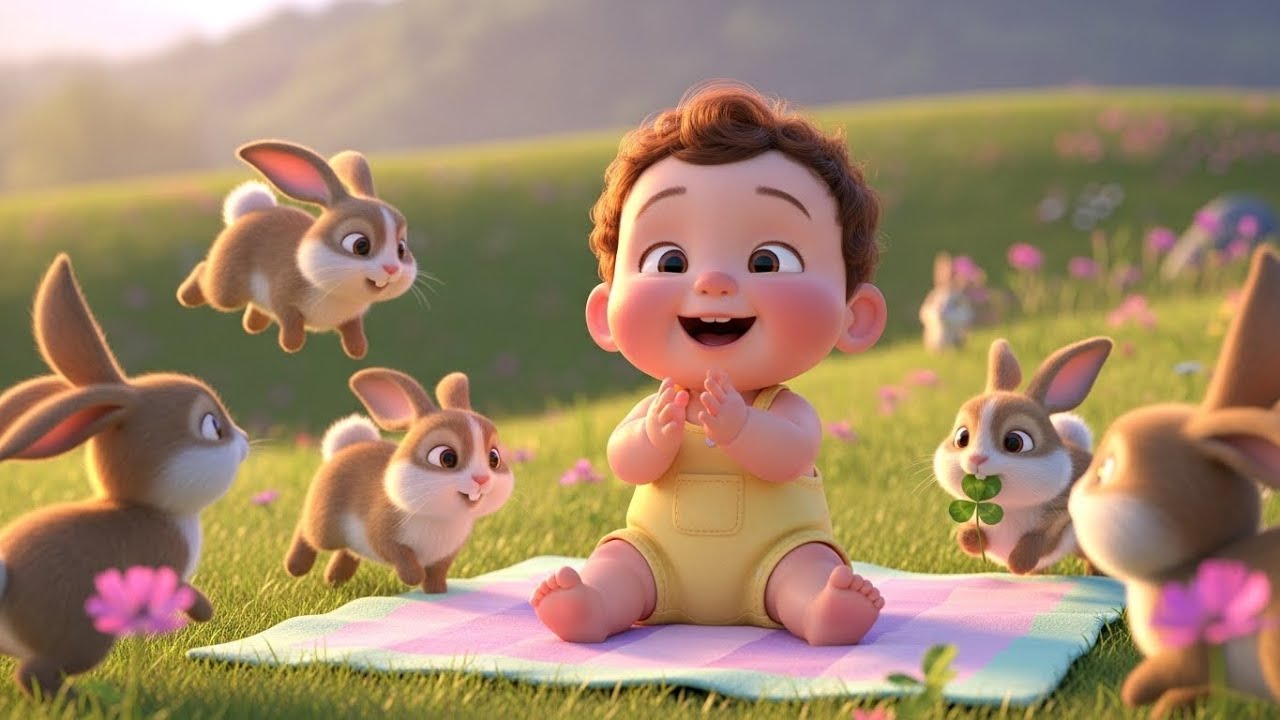 Baby Lala Wakes Up Sleeping Bunnies | Cute Bunny Song for Kids ...