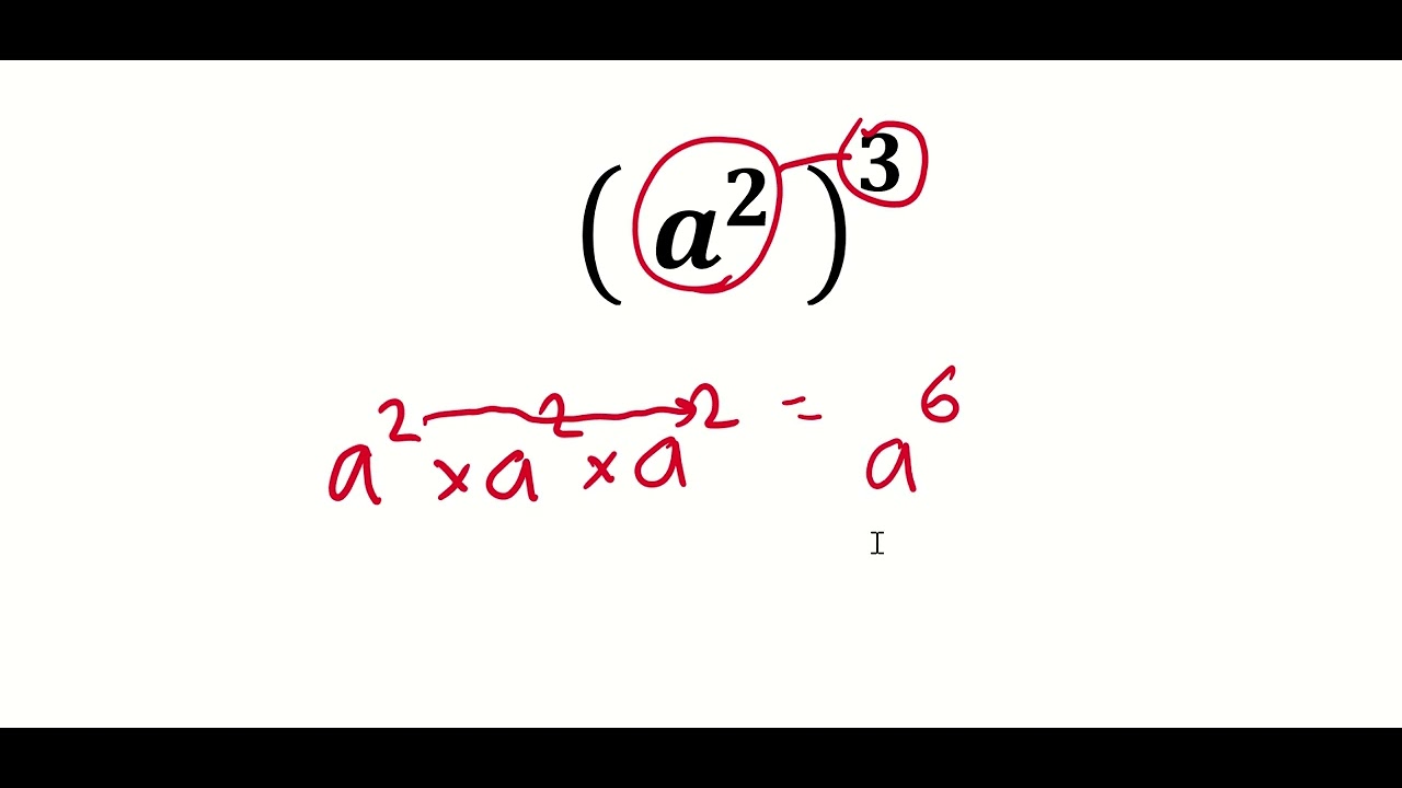 Indices laws powers with brackets - YouTube