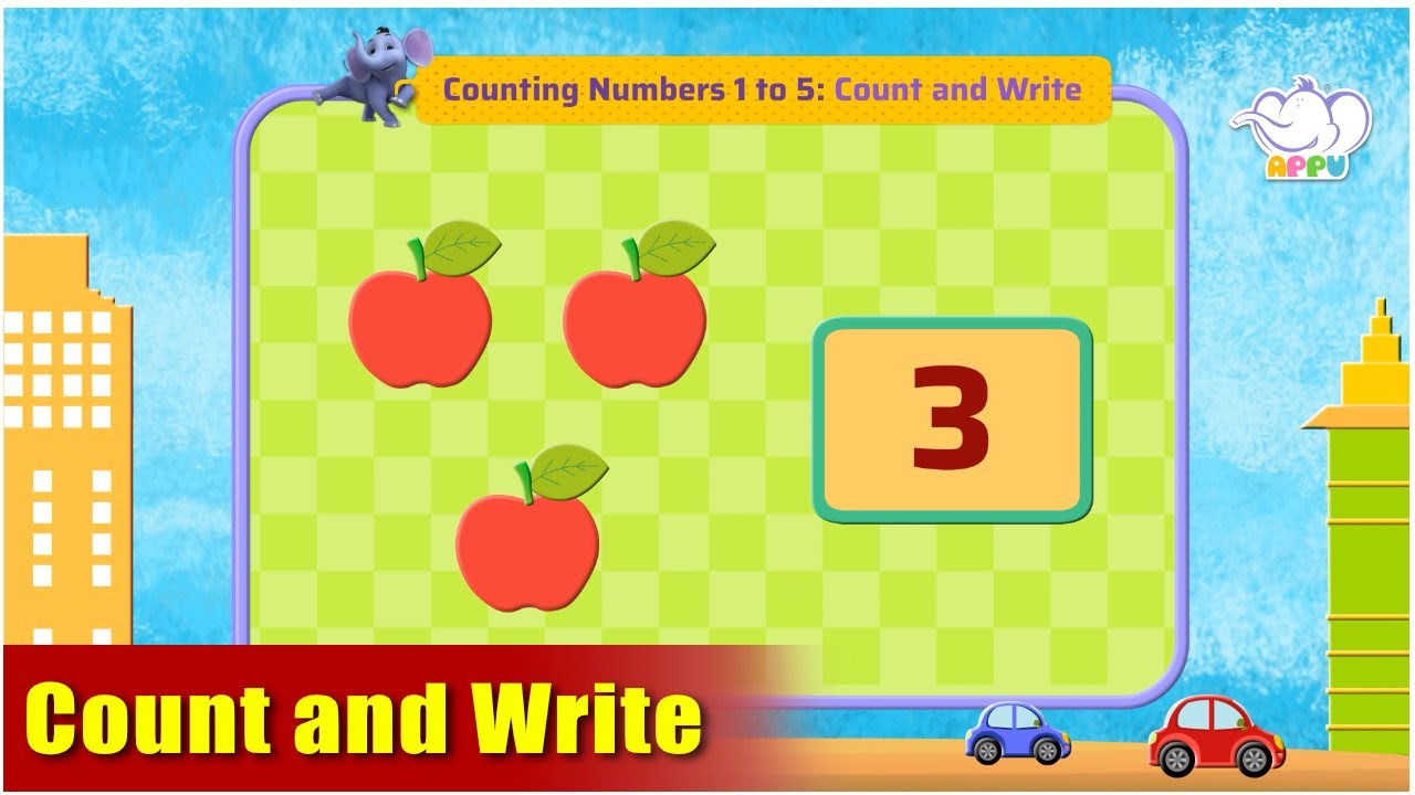 K1 - Module 1 - Exercise 2 - Count and Write the Numbers | Appu Series ...