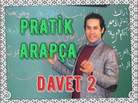 Pratik Arapça Kursu - Online Arabic Dersleri - 20. DERS - Davet-2