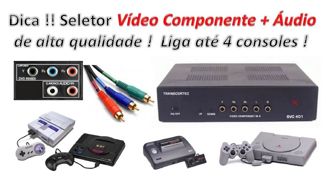 # 97 - DICA ! SELETOR VÍDEO COMPONENTE + ÁUDIO ESTÉREO - YouTube