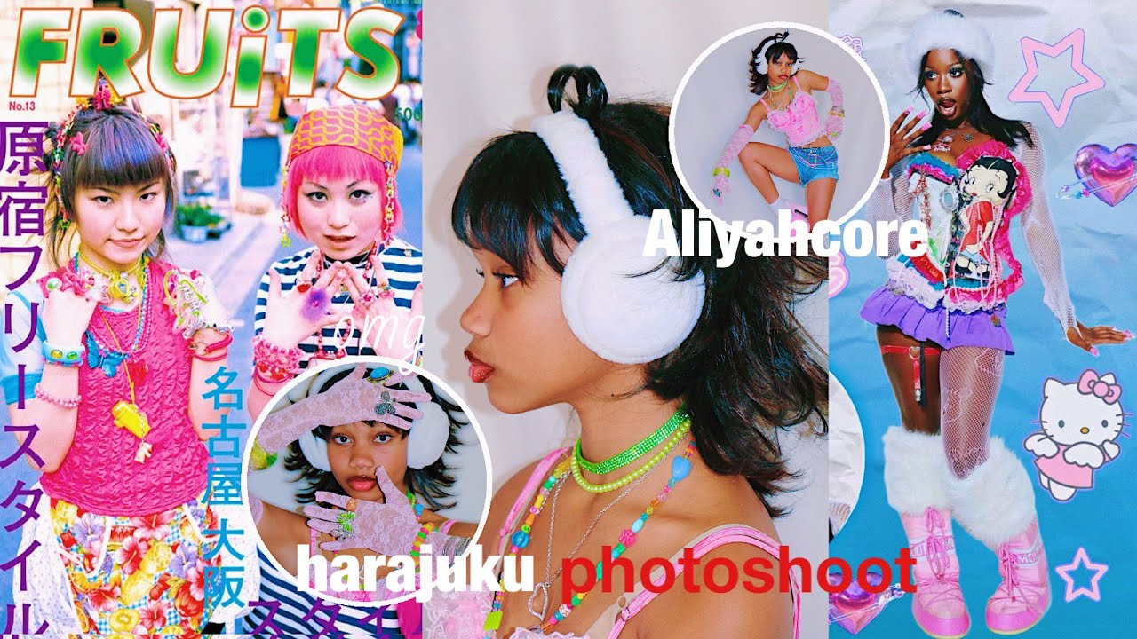 Harajuku x Aliyahcore inspired photoshoot🧚🏾💕💗🌸🍭🎀🧸 - YouTube