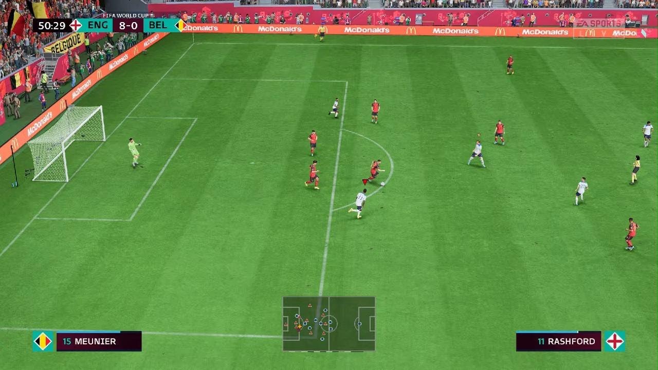 FIFA 23 World Cup - England - Luke Shaw Overhead Kick - YouTube