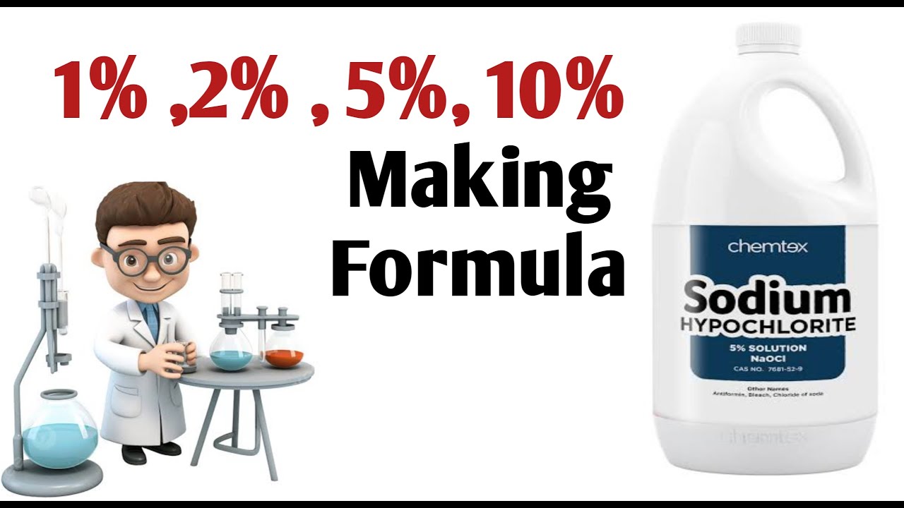Hypochloride making formula I sodium hypochlorite use - YouTube