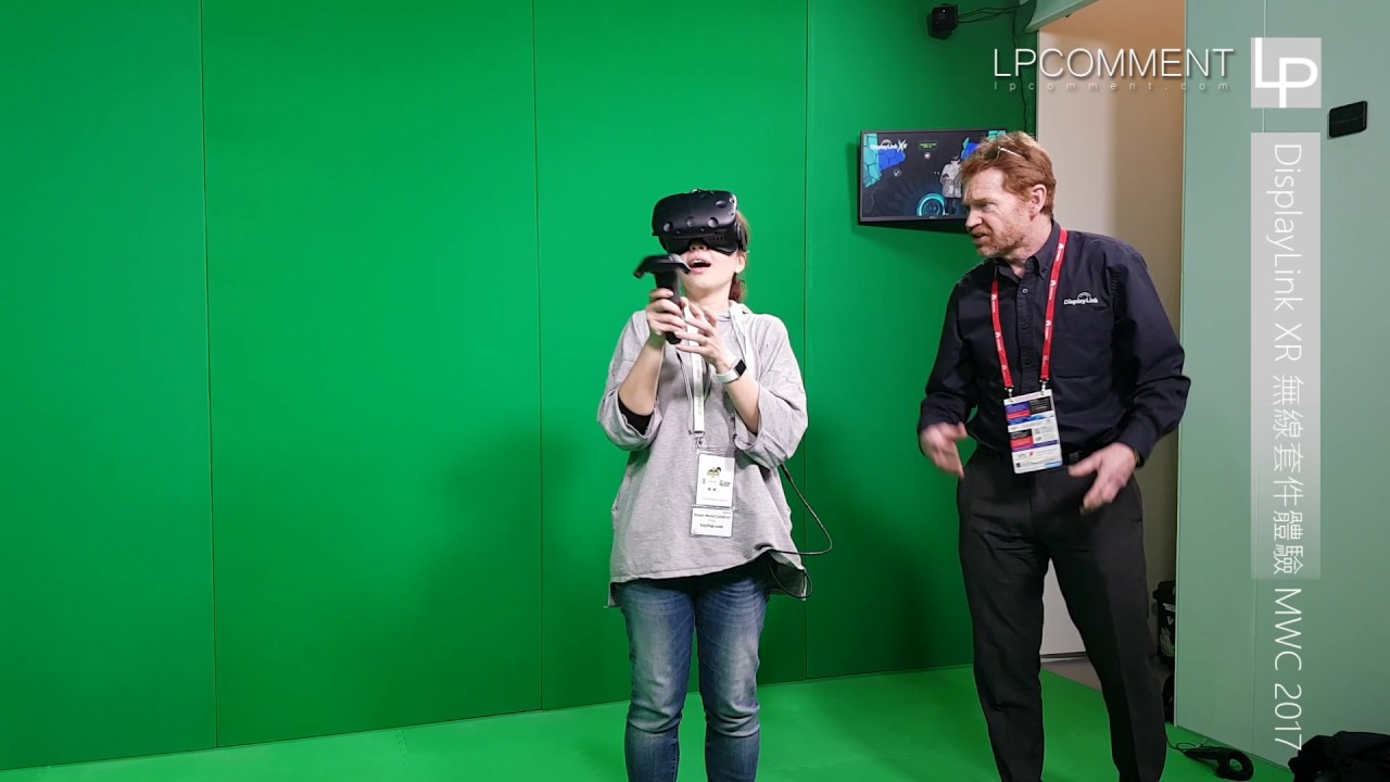 DisplayLink XR 無線套件搭配 HTC Vive 遊戲【LPComment】 - YouTube