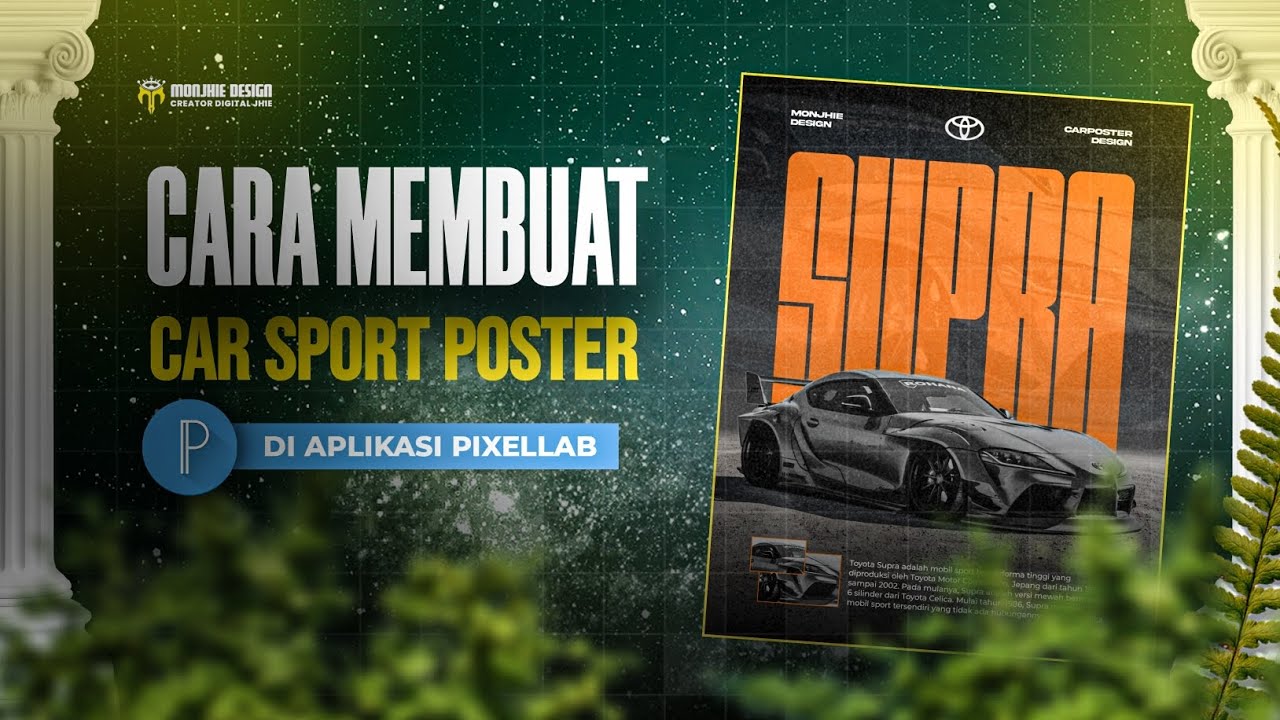 CARA MEMBUAT POSTER MOBIL SPORT DI PIXELLAB - YouTube