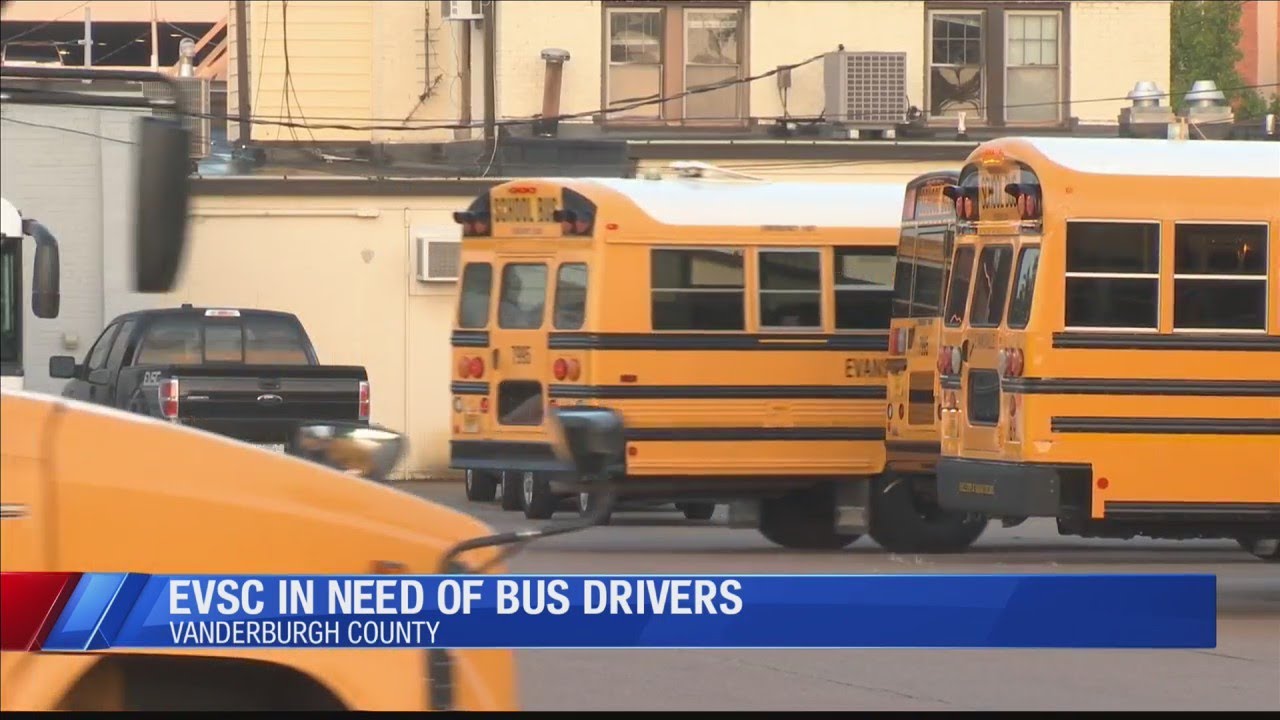 EVSC holding school bus driver hiring event - YouTube