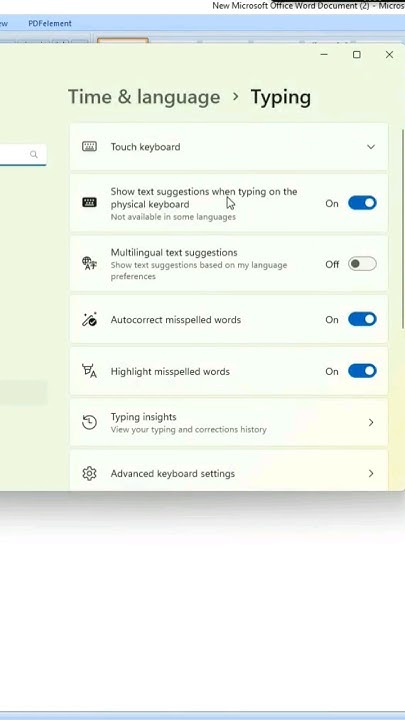 Auto Text suggestions in Microsoft Word #msword #microsoftword #shorts - YouTube