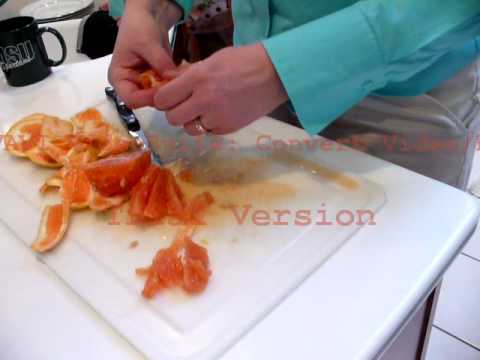 grapefruit peeling - YouTube