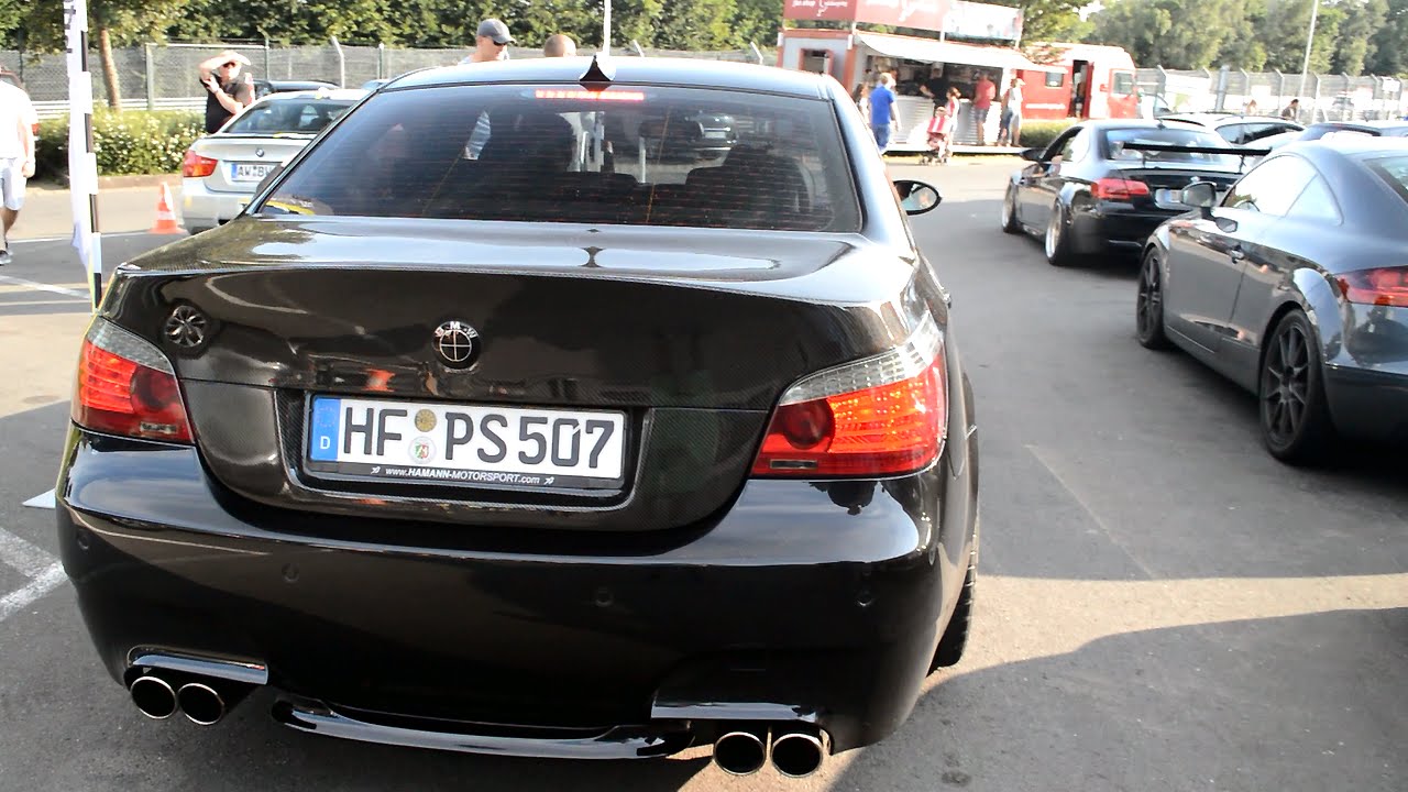 2x BMW M5 E60: LOUD Sounds! 5.8L Dinan Stroker & Custom - YouTube