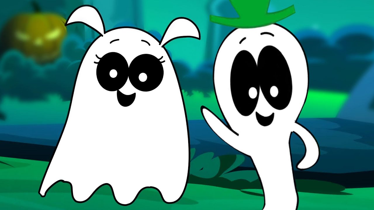 Five Little Ghost, Kids Halloween and Cartoon Video - YouTube