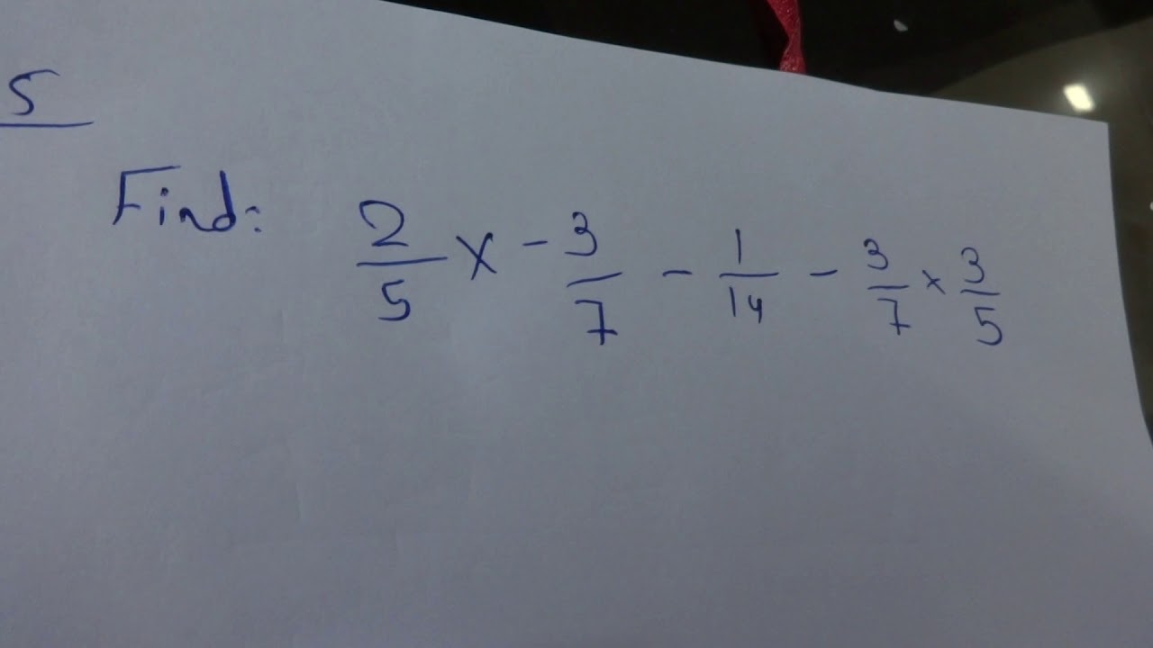 Class 8-Ch-1-Rational Numbers-Examples 2&5 - YouTube
