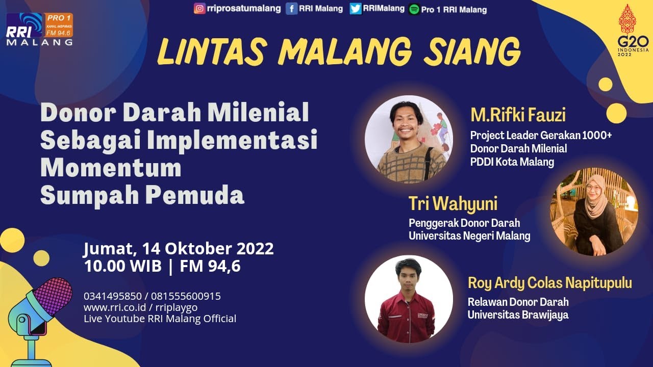 RRI MALANG PRO 1 - LINTAS MALANG SIANG - YouTube