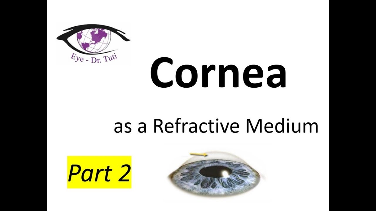 Cornea as a Refractive Medium - Part 2 of 3 / Eye - Dr.Tuti - YouTube