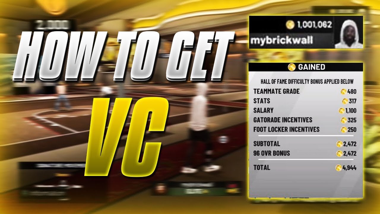 THE 4 BEST WAYS TO GET VC IN NBA 2K19! EARN VC EASY - YouTube