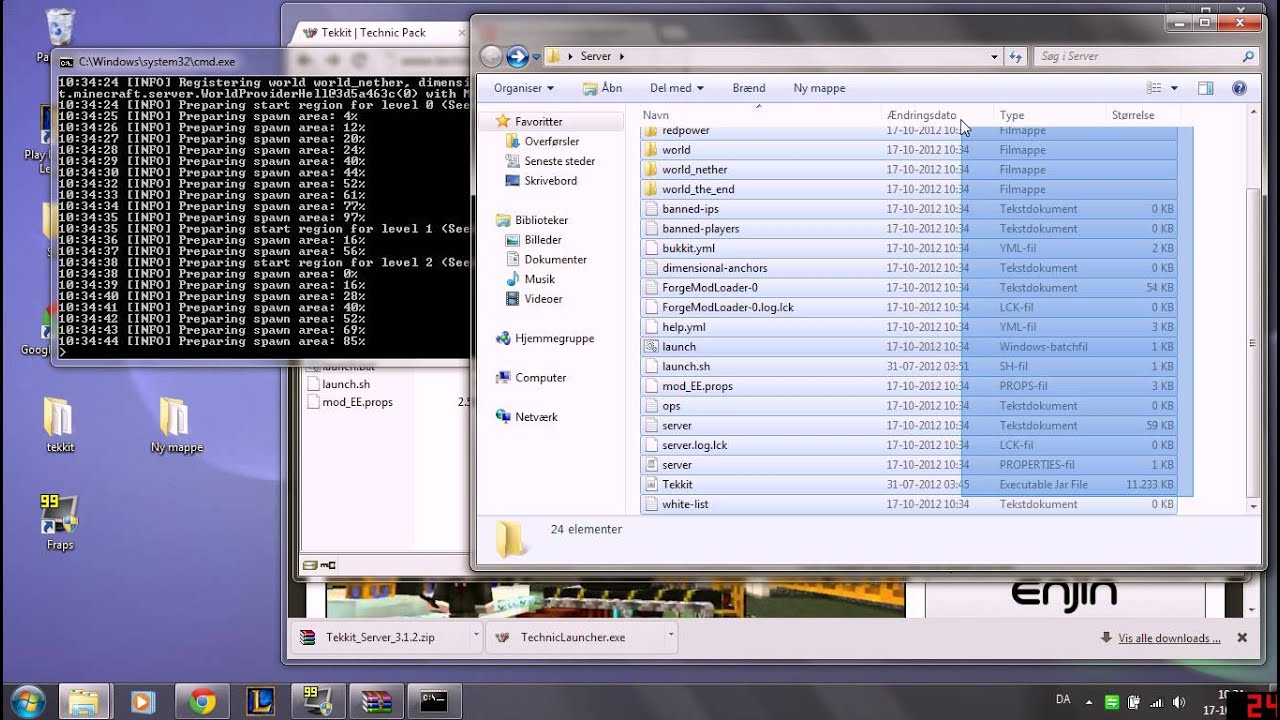 Tutorial: Hvordan man laver en tekkit server 3.1.2 - YouTube