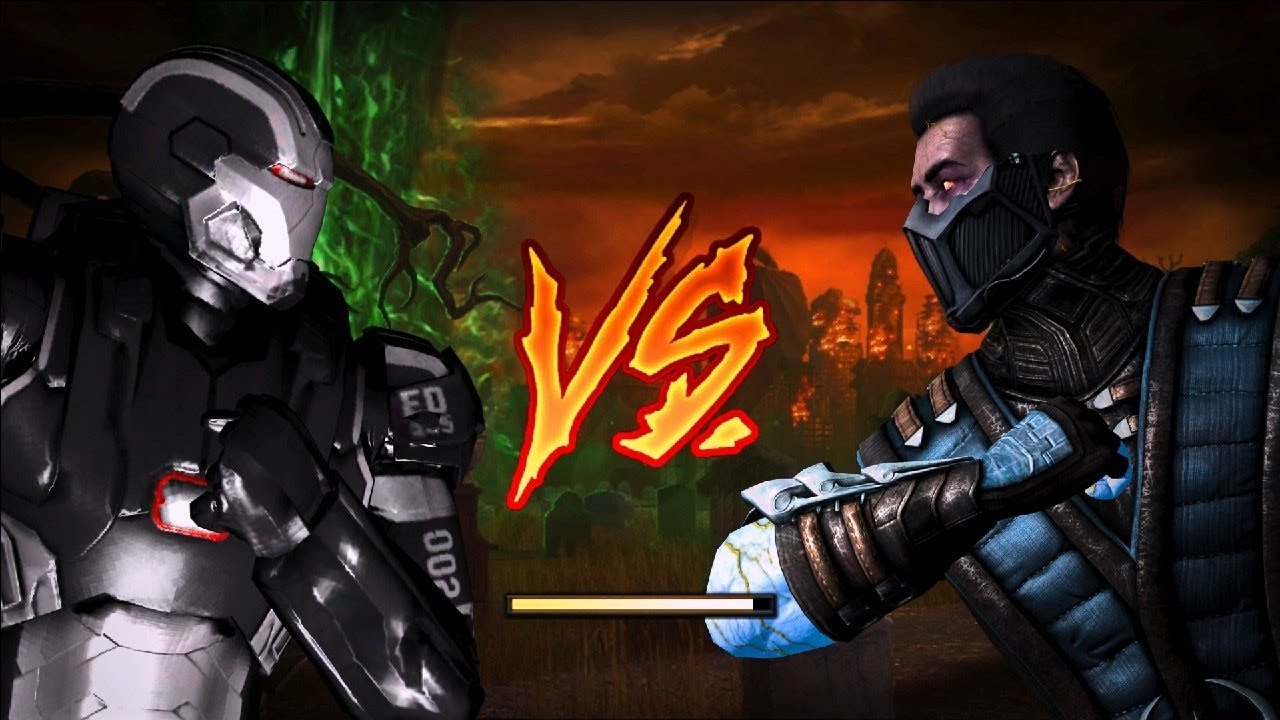 War Machine Vs Sub Zero - Mortal Kombat 9 Mod - YouTube