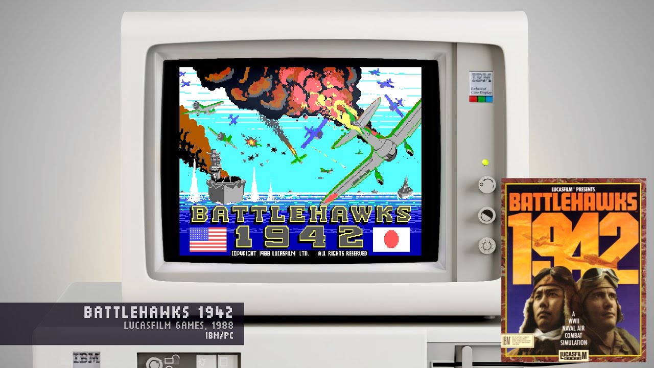 Battlehawks 1942 - Lucasfilm Games, 1988 - IBM/PC (4K) - YouTube