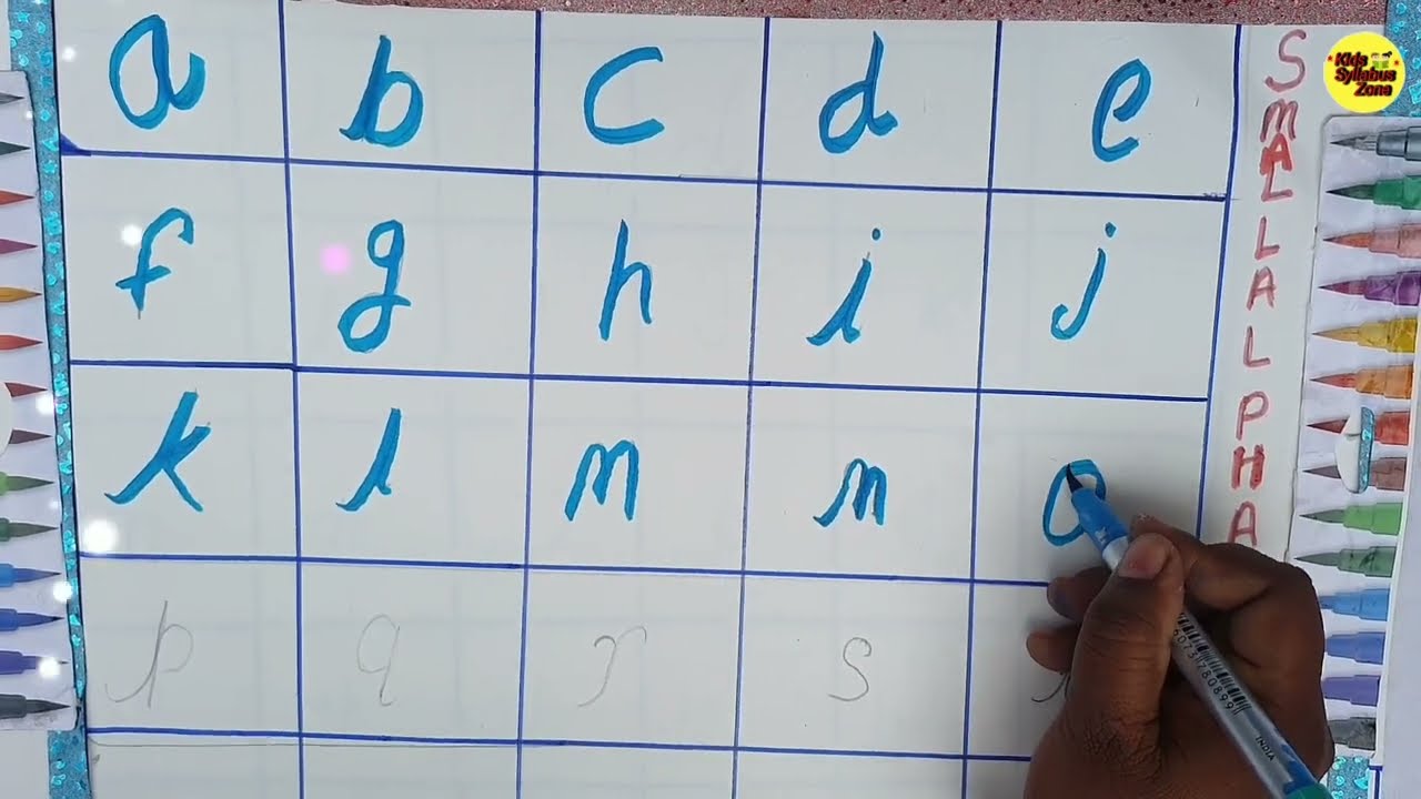abcd/write and learn abcd alphabet/abcd song 🎵 Kids Syllabus Zone - YouTube