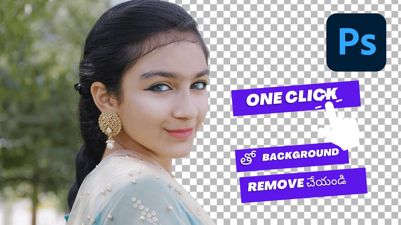 Quick and Easy Background Removal in adobe Photoshop - One-Click Method - YouTube