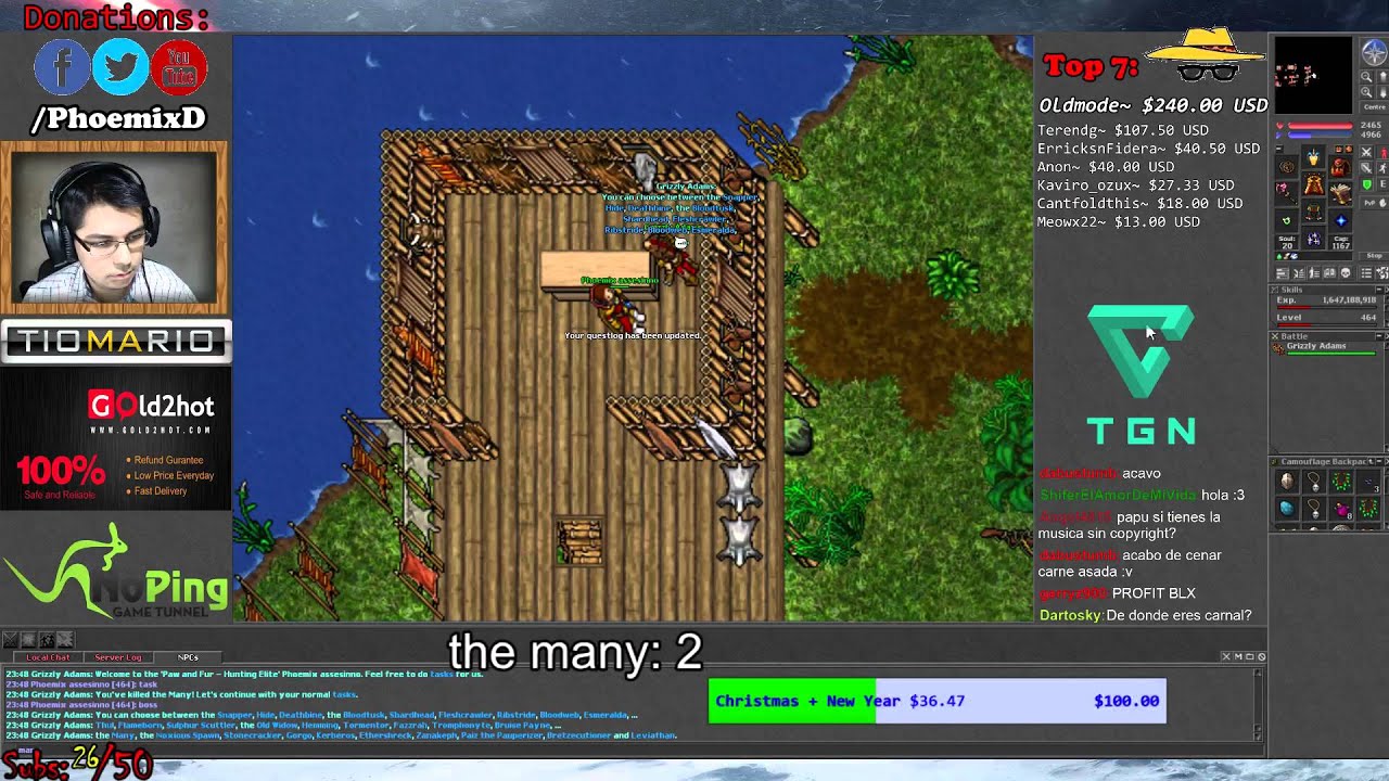 Tibia 50 boss point rush - YouTube