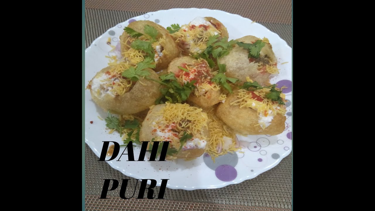 Dahi Puri Recipe | दही पुरी । Home made Dahi Puri Recipe | Chat Puri ...