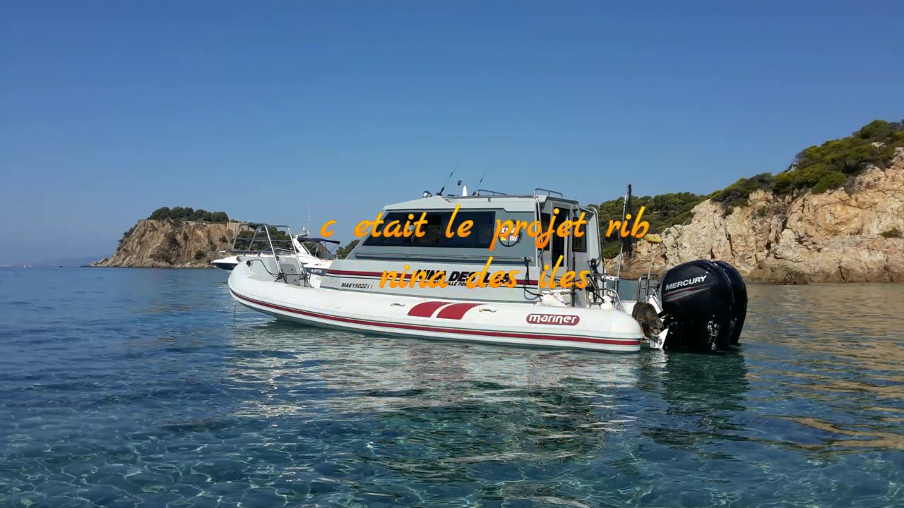 semi-rigide cabine"le camping car de la mer" - YouTube