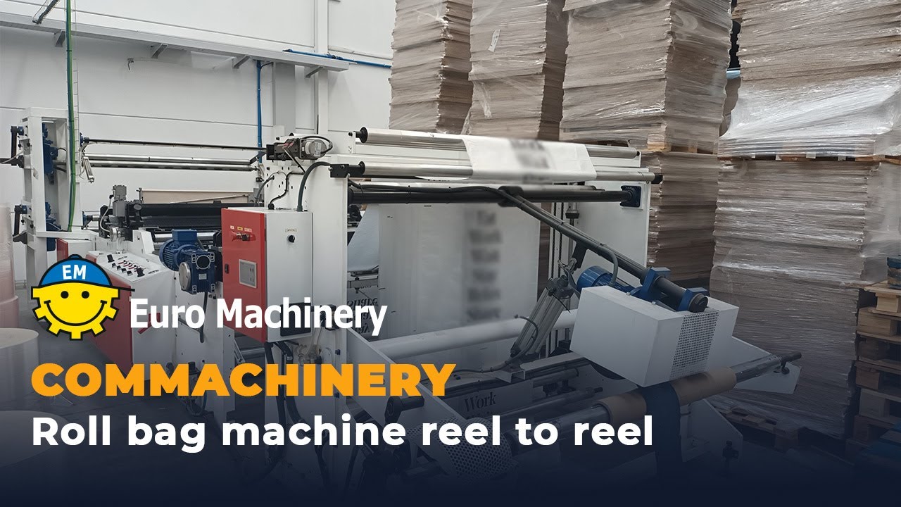 COMMACHINERY | Roll bag machine reel to reel | 1600 mm sealing width ...