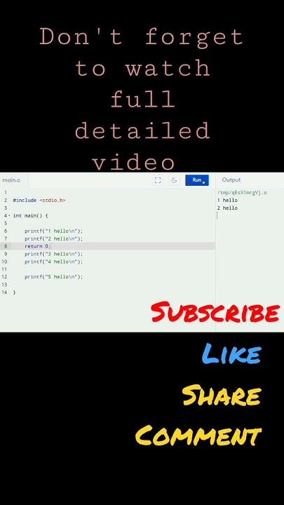 Return and Exit in C | C Programming | Return | Exit - YouTube