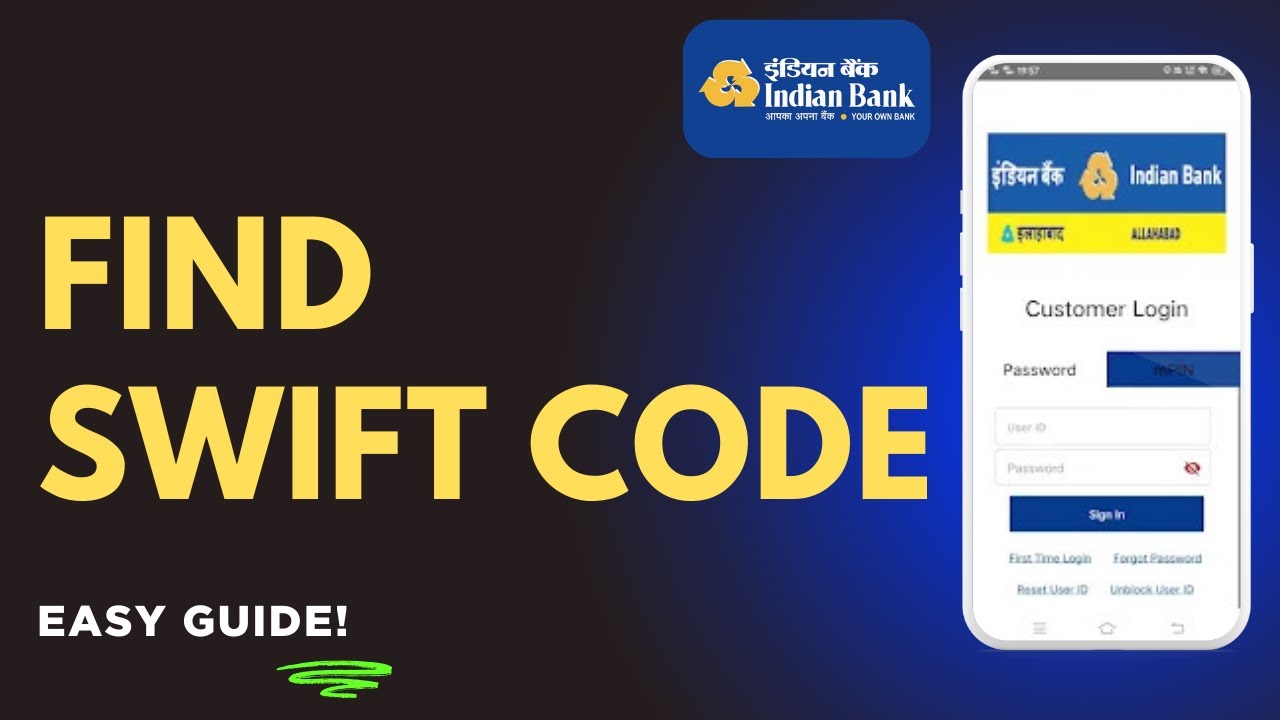 How to Find Indian Bank SWIFT Code - YouTube