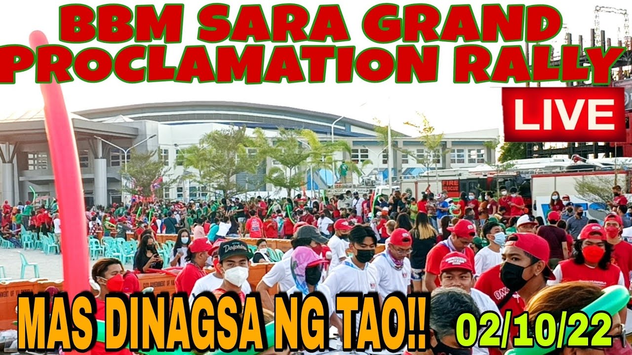 BBM SARA GRAND PROCLAMATION RALLY | WES ARENA VALENZUELA - YouTube