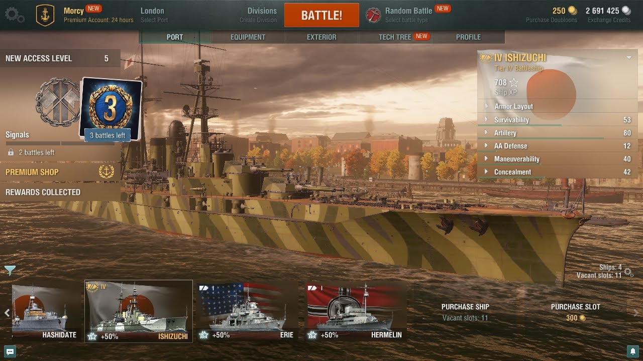 World of WarShips Random Battle Live - YouTube