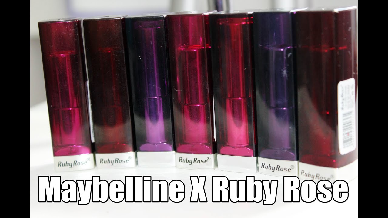 BATONS MAYBELLINE X BATONS RUBY ROSE - YouTube