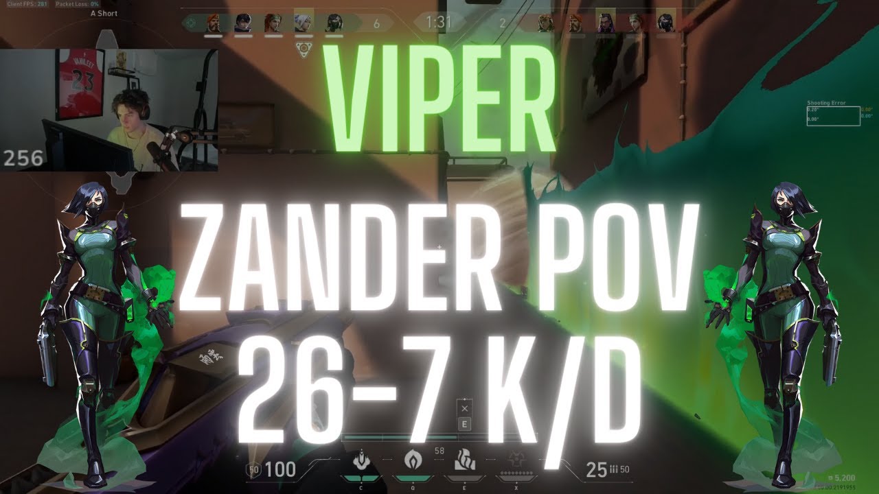 M80 Zander POV Viper on Bind 26-7 K/D (VALORANT Pro POV) - YouTube
