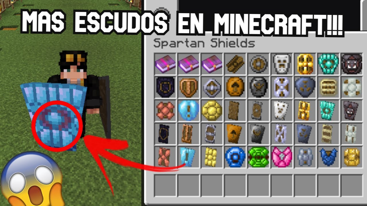 Mas Escudos en Minecraft!! - Spartan Shield Mod - Mod review - (1.10.2 ...