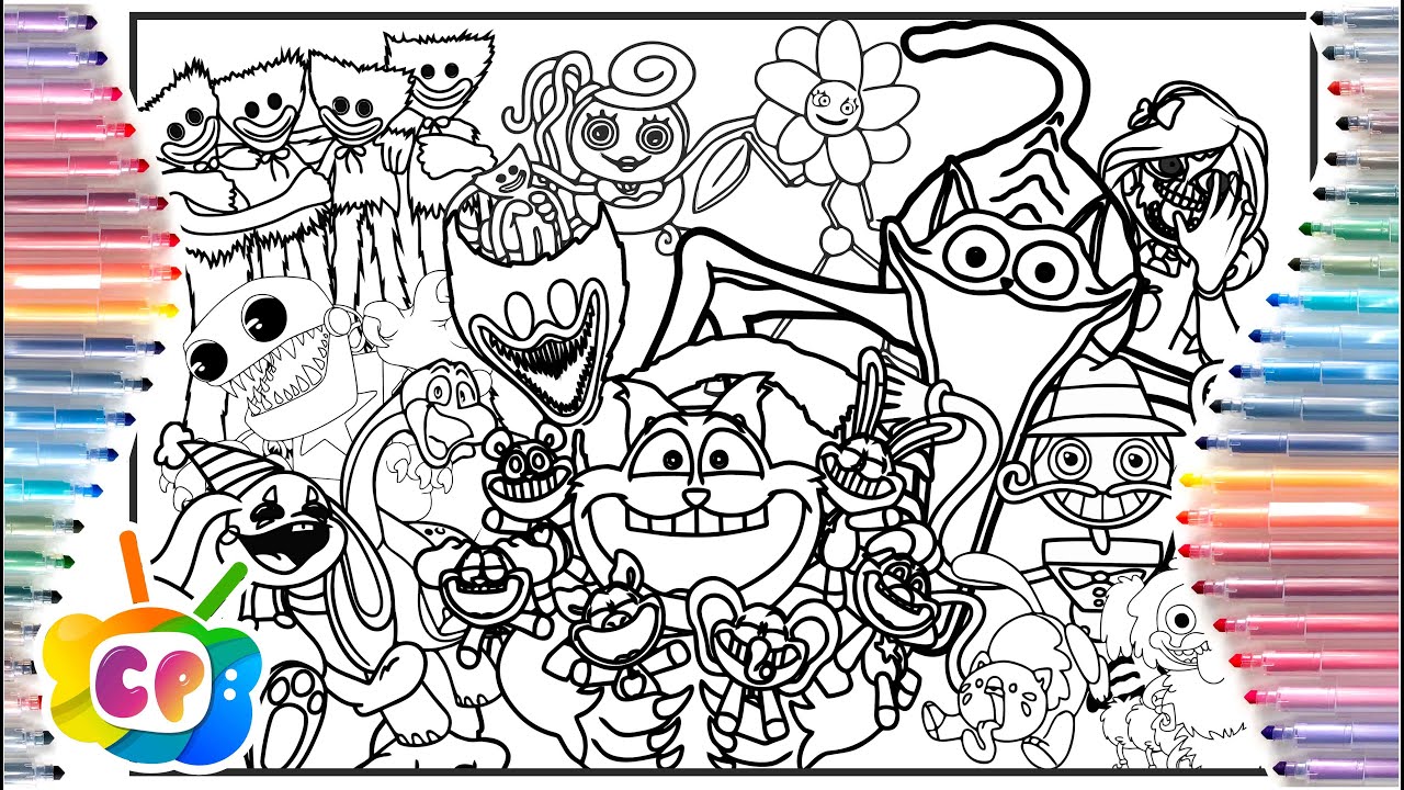 Poppy Playtime Chapter 3 New Coloring Pages / How To COLOR ALL BOSSES ...