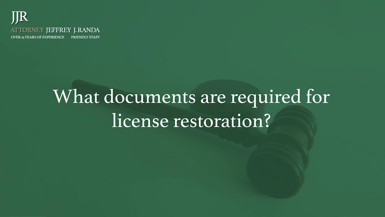 License Restoration in Michigan - What Documents are Required for ...