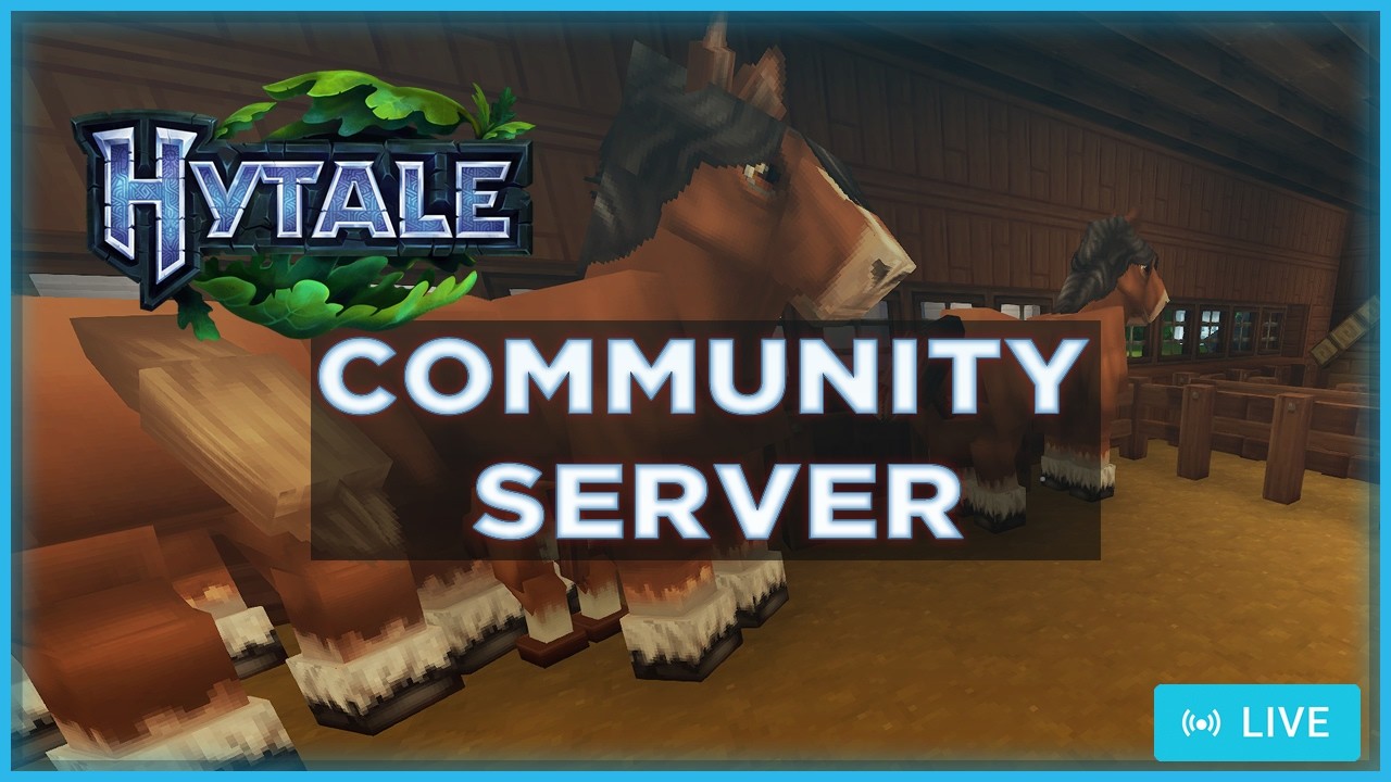 Building a Horse Stable - on a server evantek.eu Hytale - YouTube