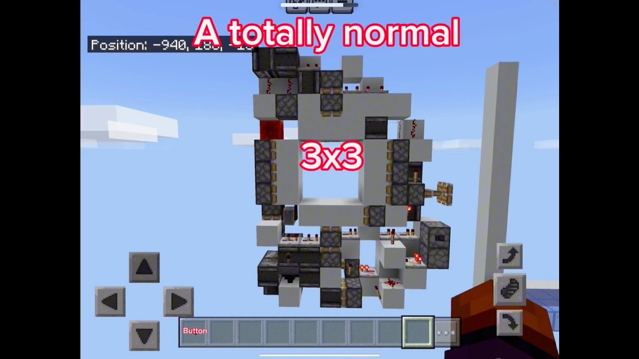 Unsuspicious 3x3 piston door tutorial for MCBE - YouTube