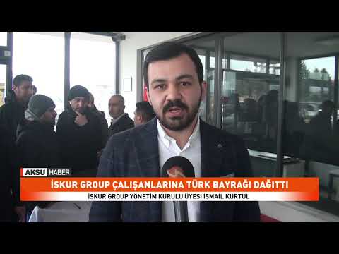 İskur Grup Çalışanlarına Türk Bayrağı Dağıttı