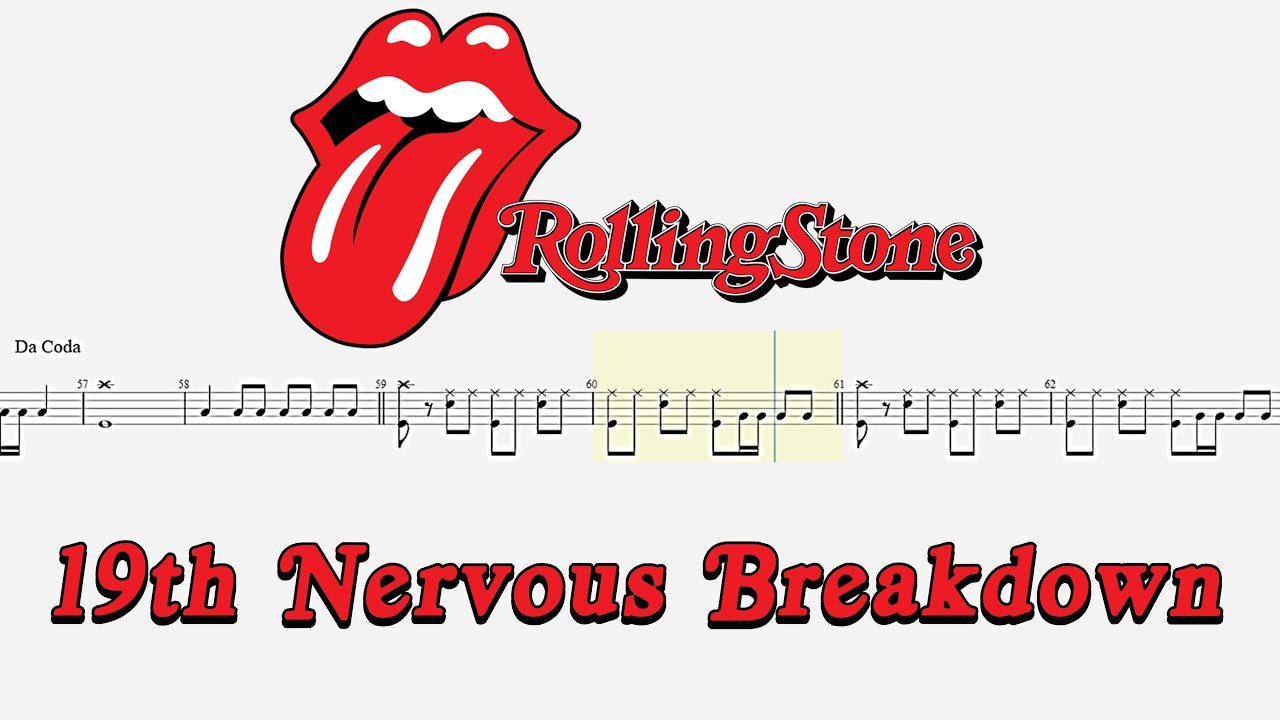 The Rolling Stones - 19th Nervous Breakdown (Drum Notation) By ...