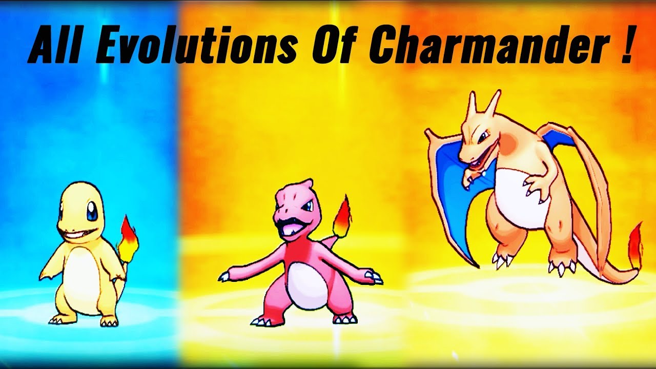 All Evolutions Of Charmander ||Pokémon Ultra Sun and Ultra Moon - YouTube