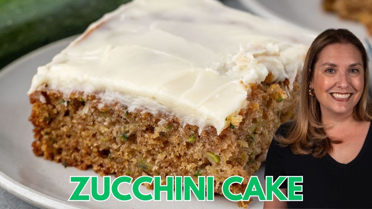 Zucchini Cake Recipe with Cream Cheese Frosting - YouTube