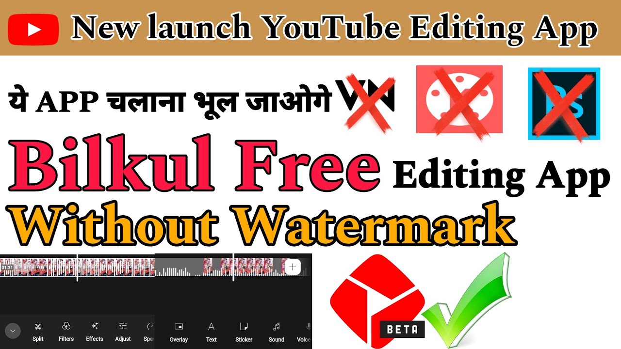 New Best Editing App Without Watermark || YT Create App || Editing ...