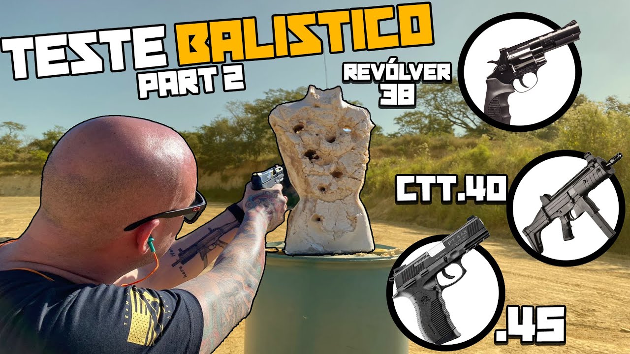 Comparação das Munições no Boneco - Cal .38 / .40 / .45 - YouTube