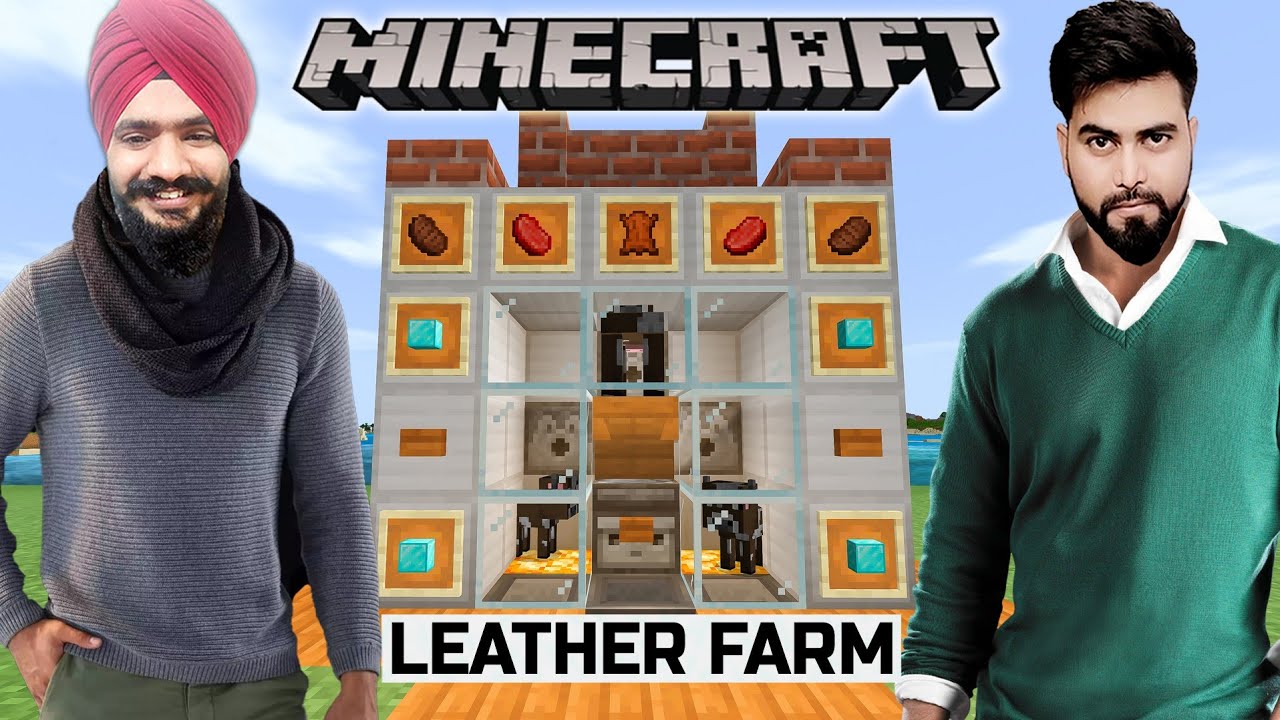 MINECRAFT : LEATHER FARM बनाने के लिए हम दौड़े, नहीं मिला सामान और लग ग ...