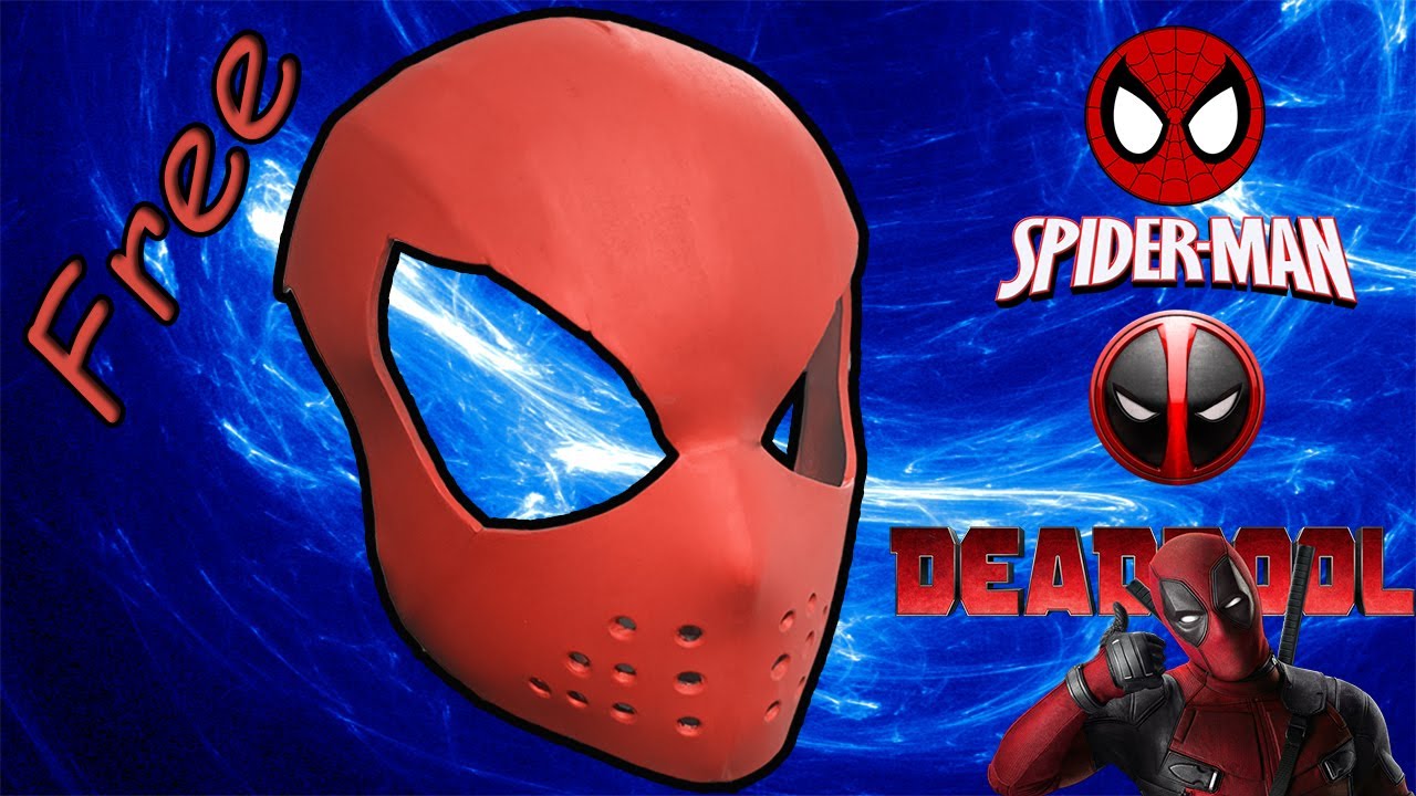 Cosplay Tutorial: Faceshell Gratis!! (Spiderman,Deadpoll..) DIY - YouTube
